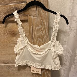 Showpo. | Tops | Nwt Showpo Cropped Tank Top White | Poshmark